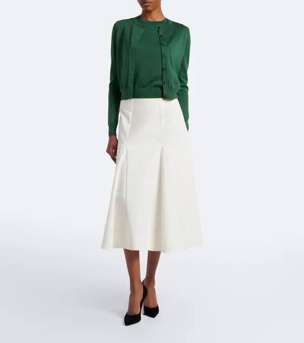 Carolina Herrera Silk And Cotton Cardigan