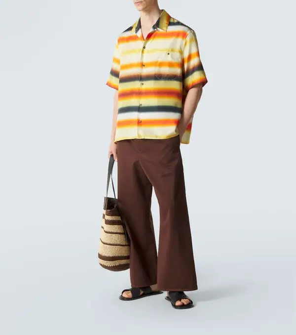 Loewe Striped Cotton-blend Shirt