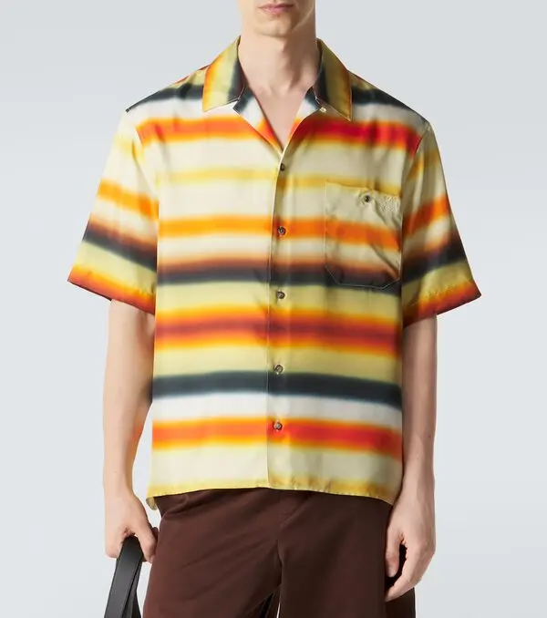 Loewe Striped Cotton-blend Shirt
