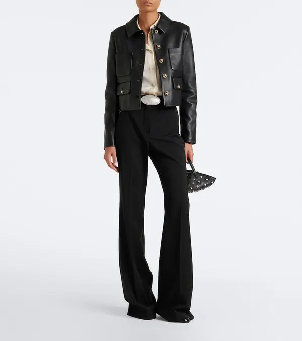 Altuzarra Oval Plaque Suede Belt