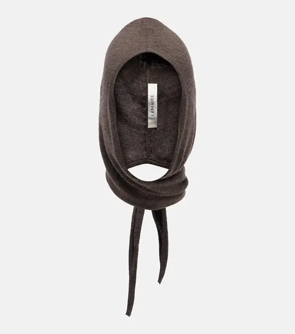 LEMAIRE Wool Hood - Brown