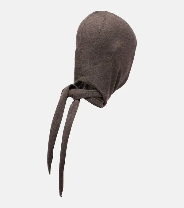 LEMAIRE Wool Hood - Brown