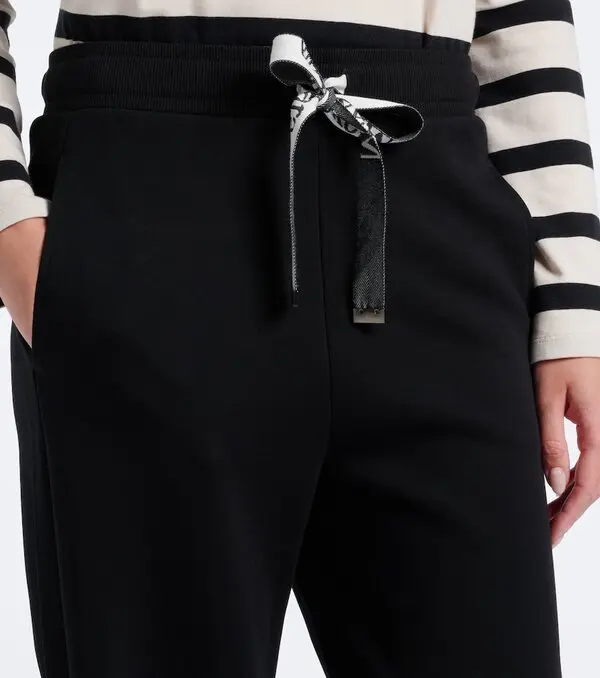 Max Mara Cotton-blend Wide-leg Pants