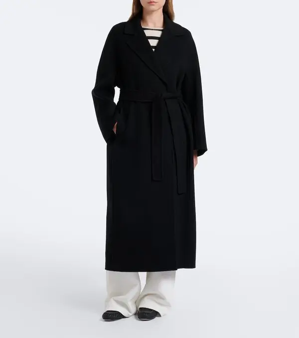 Max Mara Virgin Wool Wrap Coat