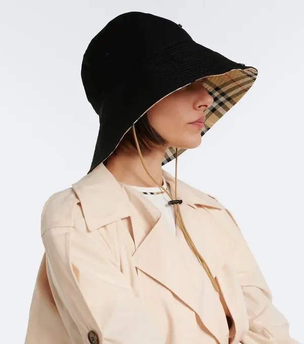 Burberry Check Cotton Sun Hat