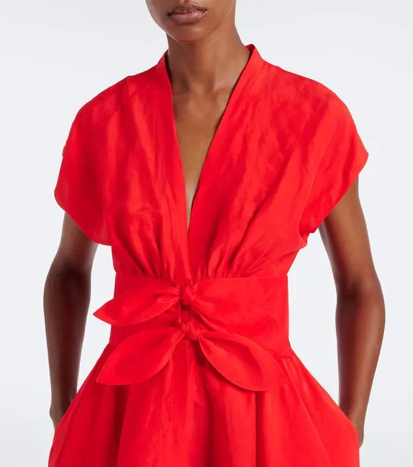 Alaïa Belted Midi Dress