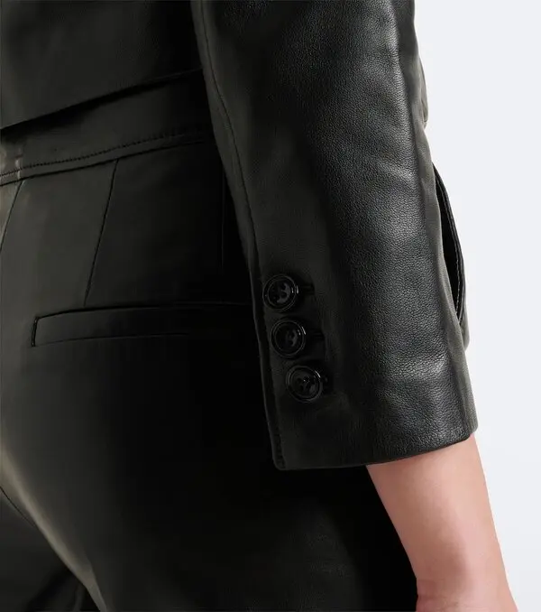 Dorothee Schumacher Cropped Leather Jacket