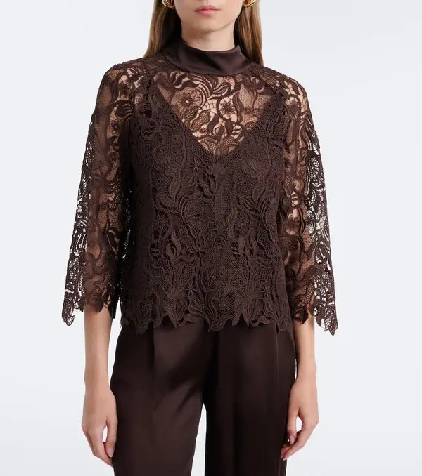 Max Mara Lace Top