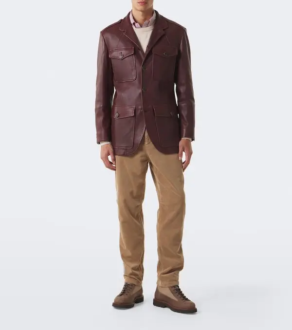 Brunello Cucinelli Cotton Corduroy Straight Pants