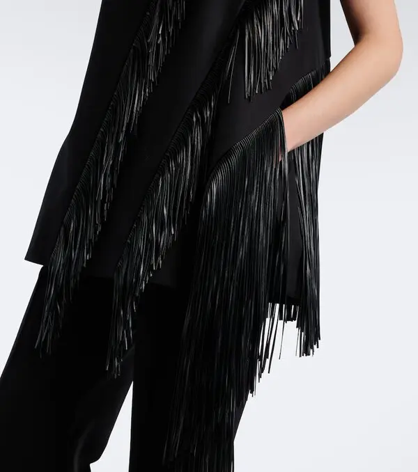 Sportmax Fringed Halterneck Cotton Top