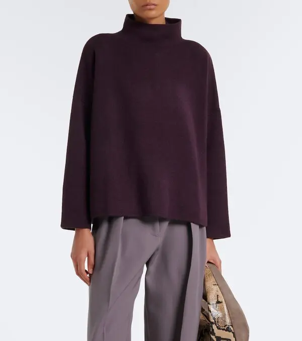 Jardin Des Orangers Virgin Wool And Cashmere High Neck Sweater