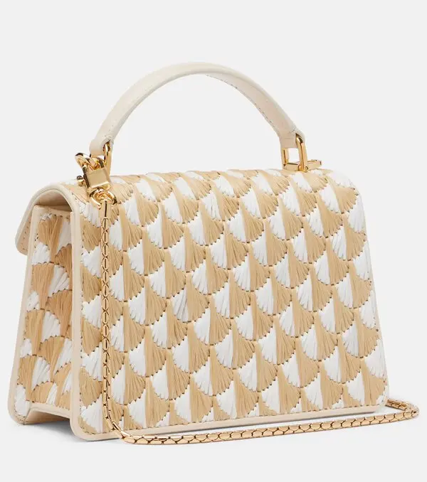 BVLGARI Serpenti Forever Mini Raffia Top-handle Bag