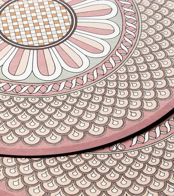 La DoubleJ Disk Set Of 2 Placemats - Beige