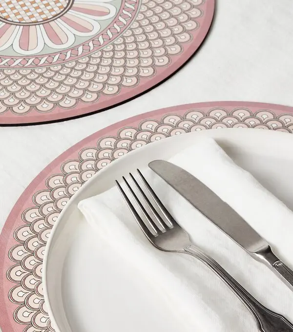 La DoubleJ Disk Set Of 2 Placemats - Beige