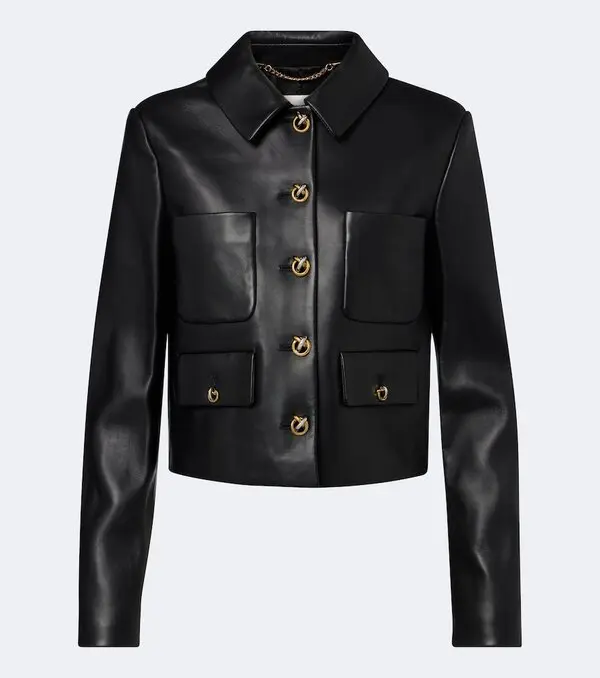 Altuzarra Astley Leather Jacket - Black