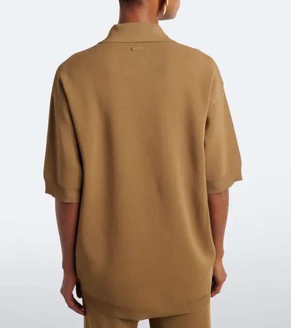 Max Mara Oversized Knitted Polo Shirt