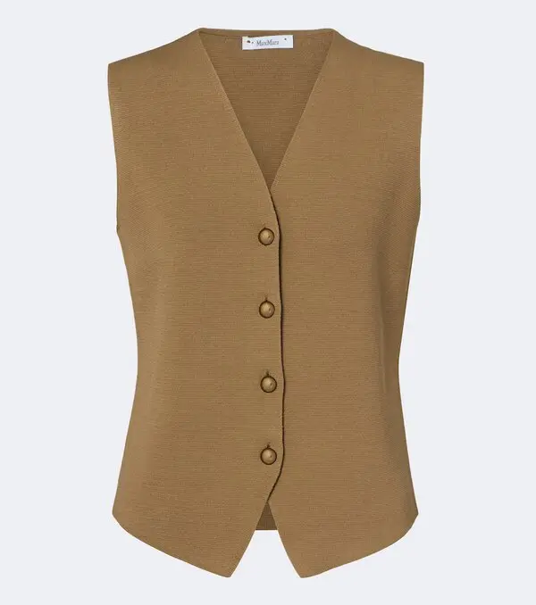 Max Mara Knitted Vest - Green