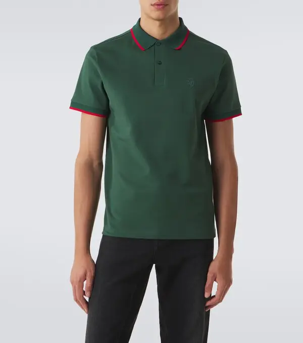 Gucci Cotton-blend Piqué Polo Shirt