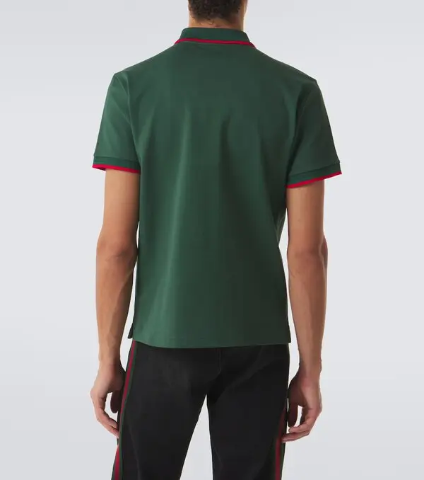 Gucci Cotton-blend Piqué Polo Shirt