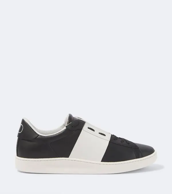 Valentino Garavani Open Royco Leather Sneakers - Black