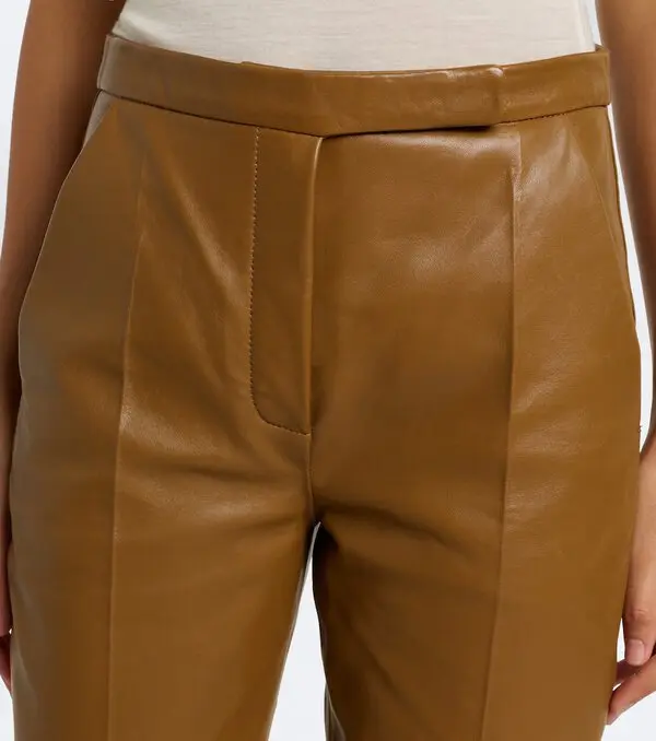Dorothee Schumacher Leather Flared Trousers