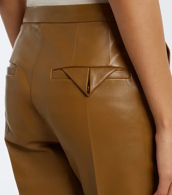 Dorothee Schumacher Leather Flared Trousers