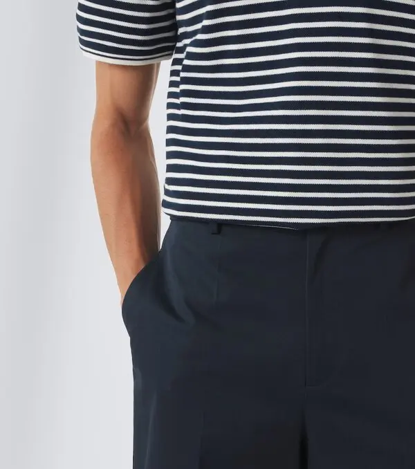Valentino Garavani Cotton Bermuda Shorts - Blue