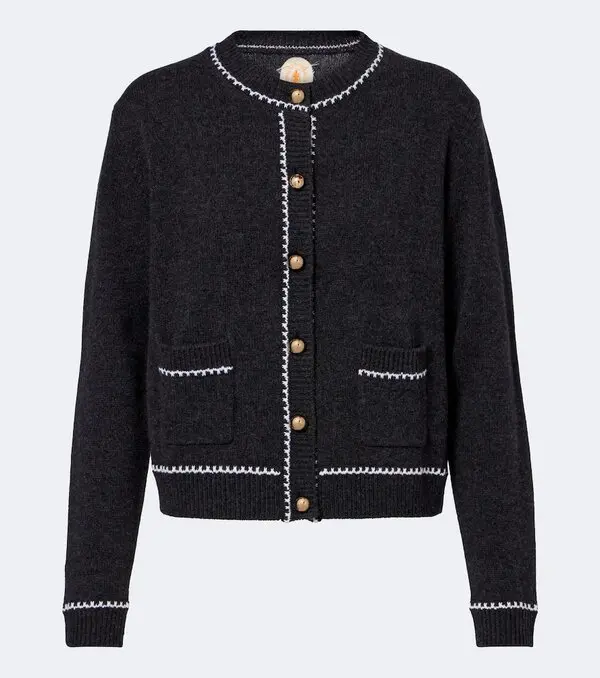 Jardin Des Orangers Virgin Wool And Cashmere Cardigan - Grey