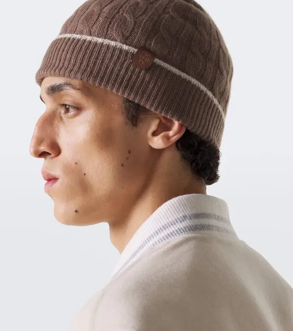Eleventy Cable-knit Cashmere Beanie