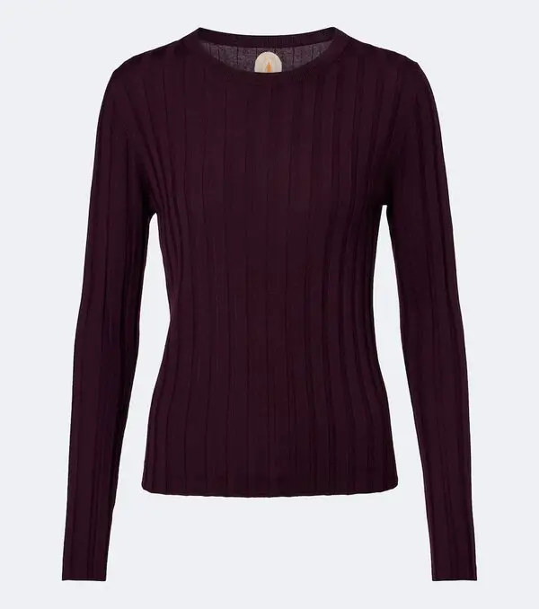 Jardin Des Orangers Ribbed-knit Virgin Wool Crewneck Sweater