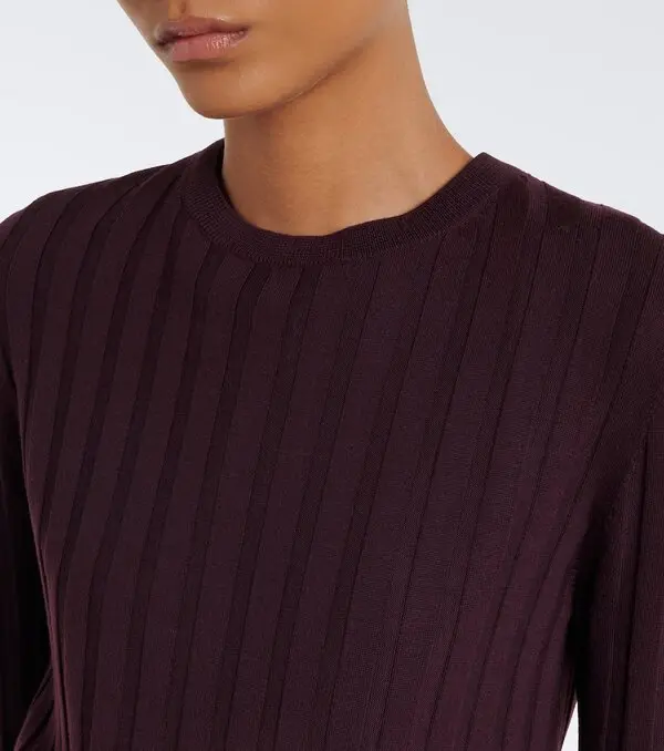 Jardin Des Orangers Ribbed-knit Virgin Wool Crewneck Sweater