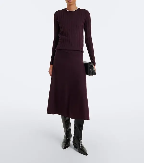 Jardin Des Orangers Ribbed-knit Virgin Wool Crewneck Sweater