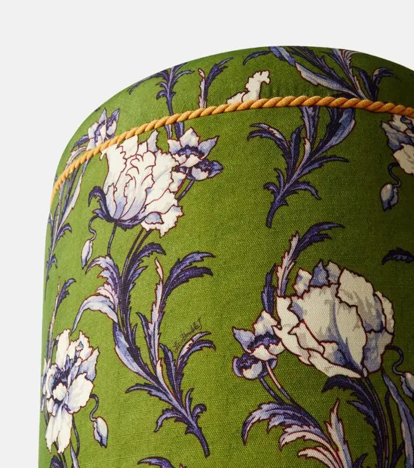 La DoubleJ Baba' Floral Canvas Pouf