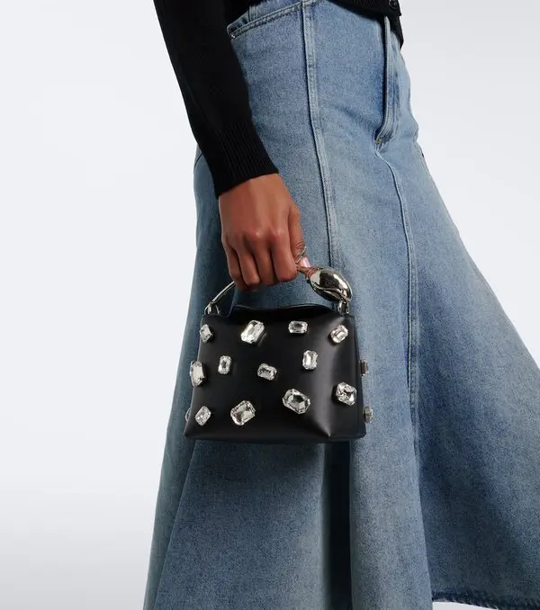 Erdem Leather Embellished Mini Bag