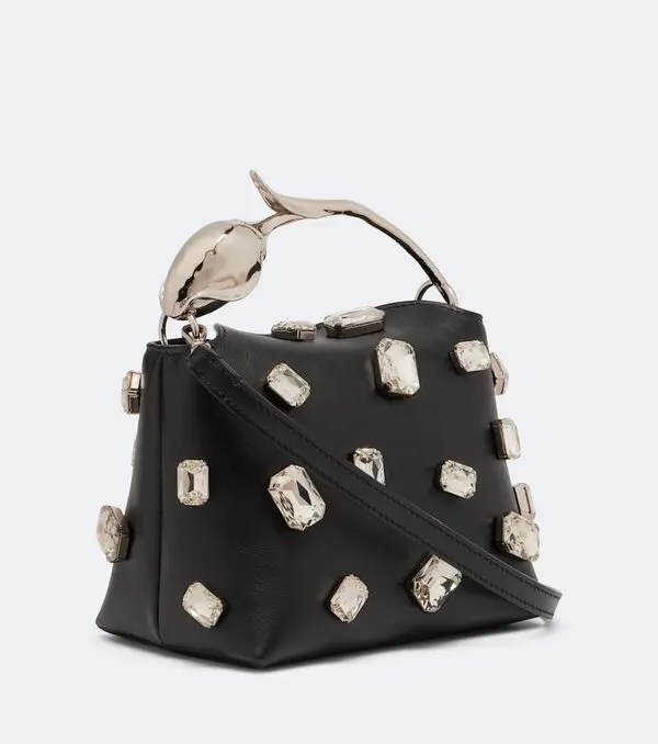 Erdem Leather Embellished Mini Bag