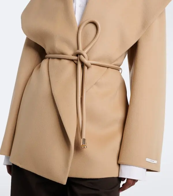 Sportmax Virgin Wool Coat - Beige