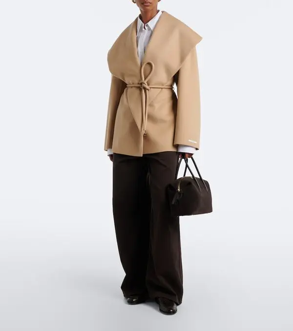 Sportmax Virgin Wool Coat - Beige