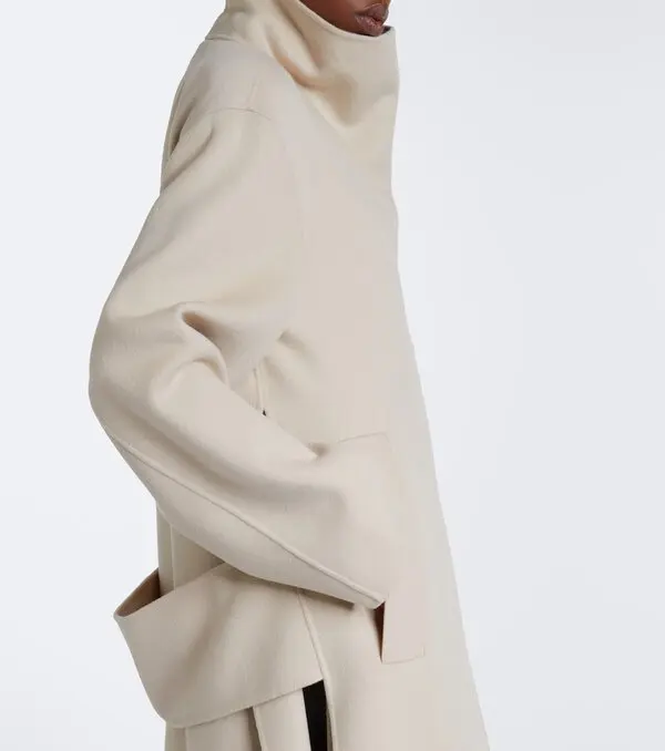 Sportmax Virgin Wool Coat - Beige
