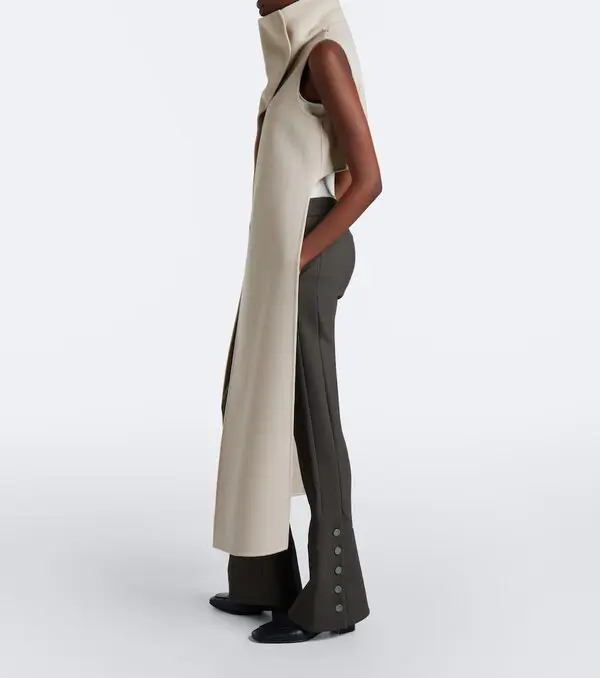 Sportmax Virgin Wool Coat - Beige