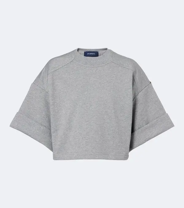 Sportmax Cotton-blend Jersey Sweatshirt - Grey