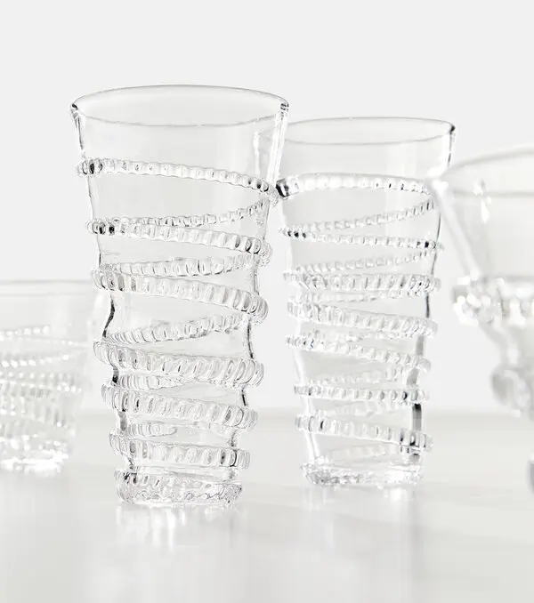 ALEXANDER KIRKEBY Set Of 2 Crystal Glasses
