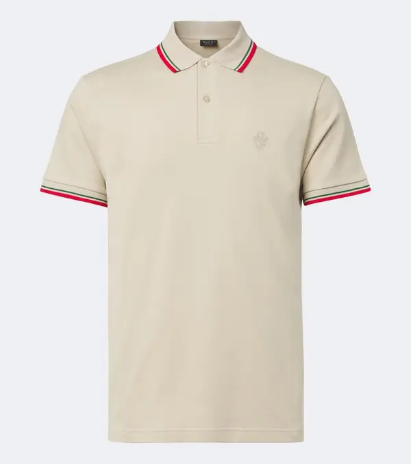 Gucci Cotton-blend Piqué Polo Shirt - Beige