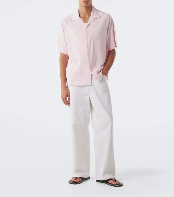 Jacquemus Jean Atelier Jersey Bowling Shirt - Pink