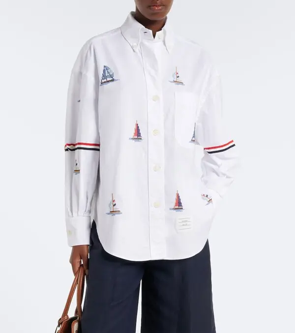 Thom Browne Printed Cotton Button-down Shirt