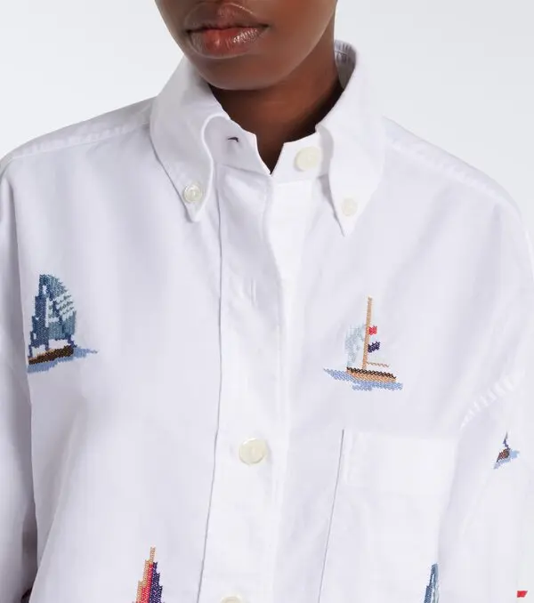 Thom Browne Printed Cotton Button-down Shirt