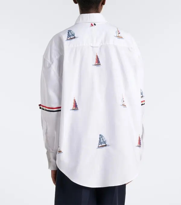 Thom Browne Printed Cotton Button-down Shirt