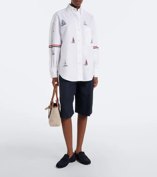 Thom Browne Printed Cotton Button-down Shirt