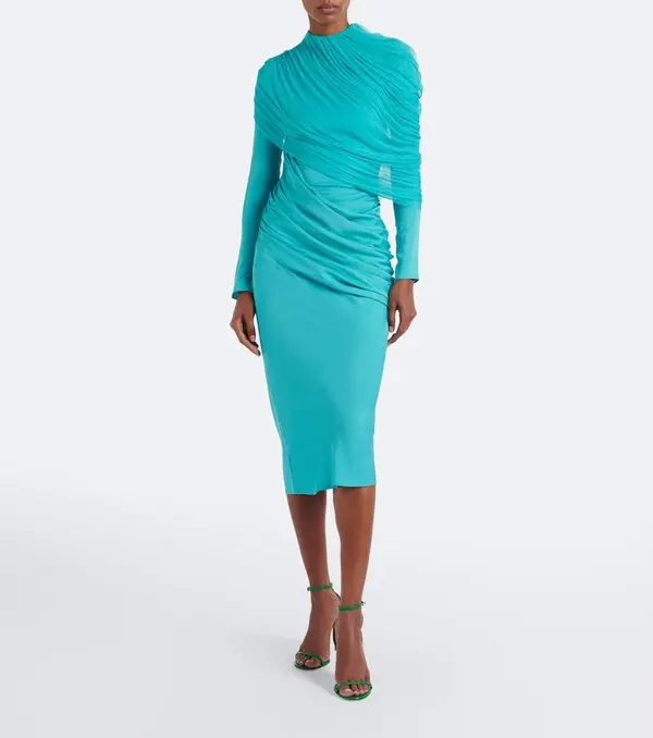 Christopher Esber Draped Midi Dress