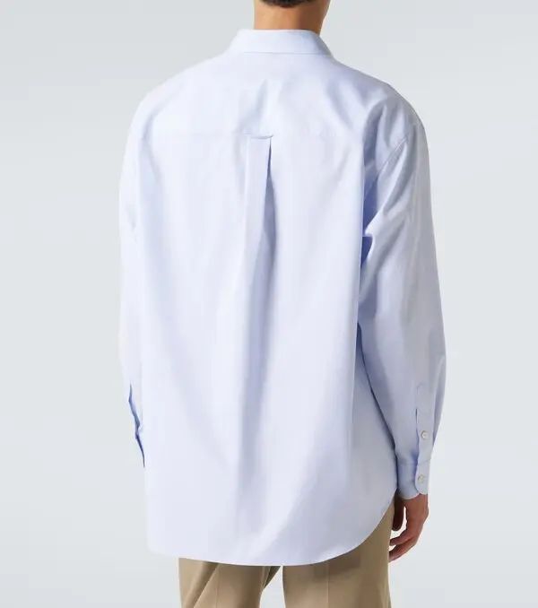 Valentino Garavani Vgold Cotton Oxford Shirt - Blue