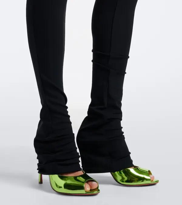 CHRISTIAN LOUBOUTIN Me Dolly Mirrored Leather Mules